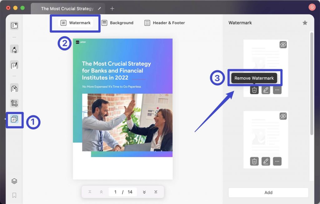 6 PDF Watermark Remover Apps: Offline and Online | UPDF