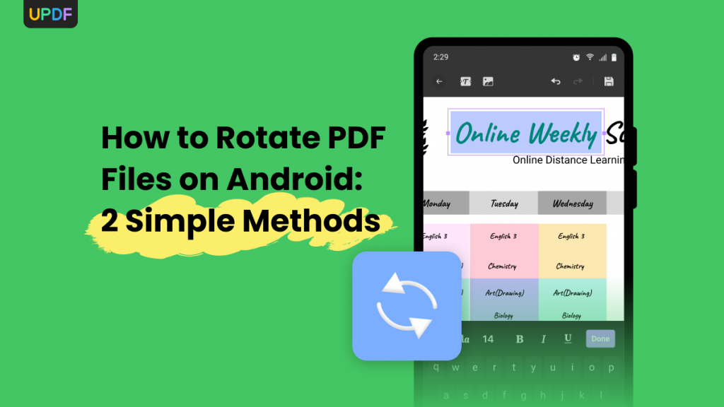 2 Easier Ways to Rotate PDF Files on Android | UPDF