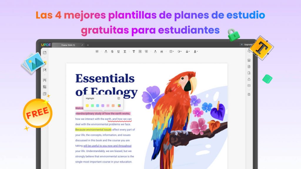 4 Plantillas de plan de estudio gratuitas para estudiantes