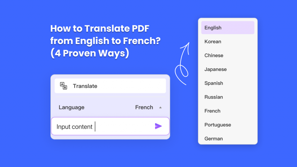 Translate PDF from English to French in 4 Ways - UPDF