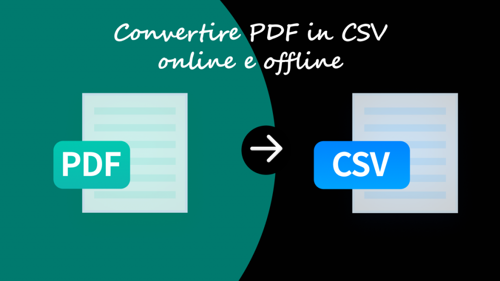 Convertire PDF in CSV con 3 metodi | UPDF