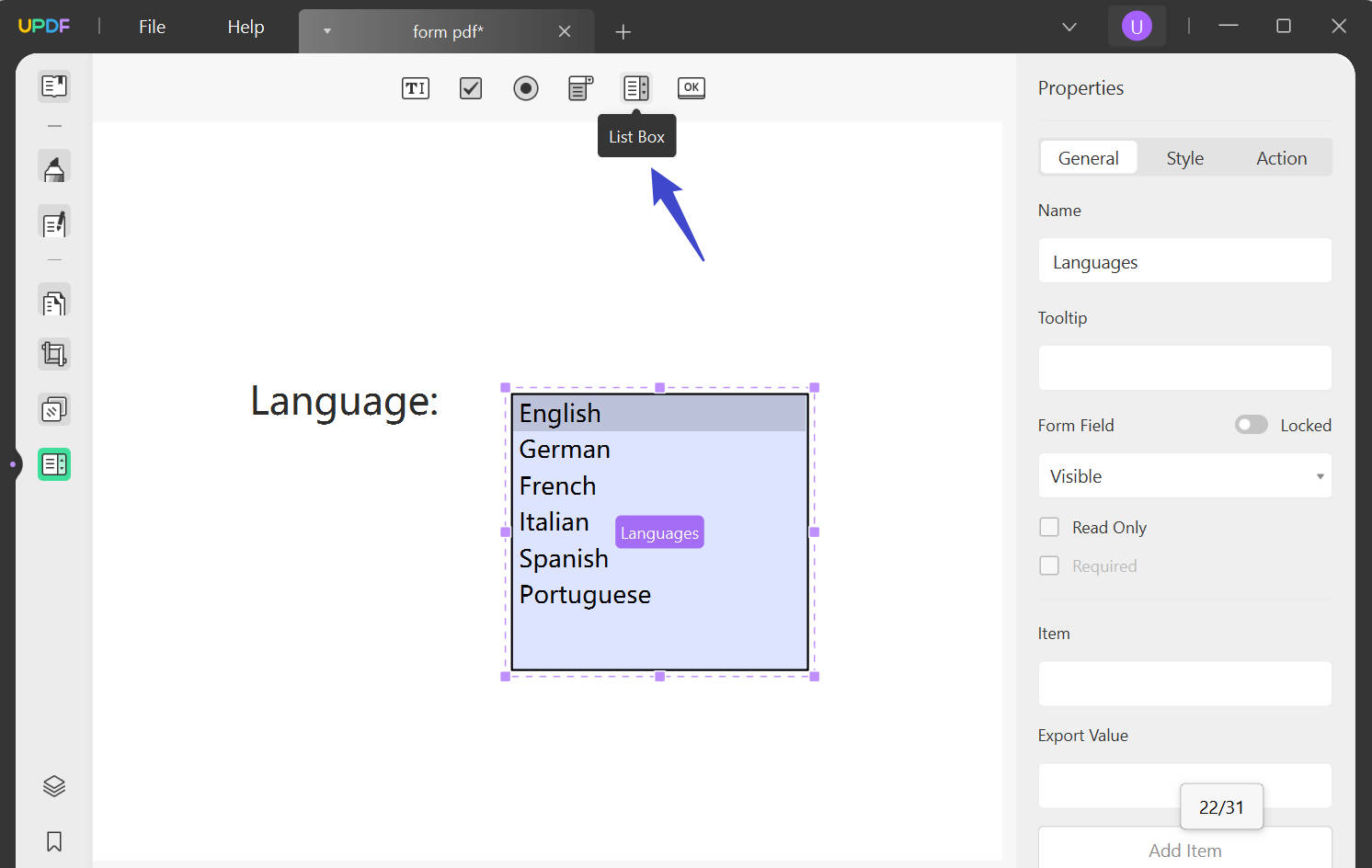 Form Creation Available in UPDF for Windows V1.6.8 | UPDF