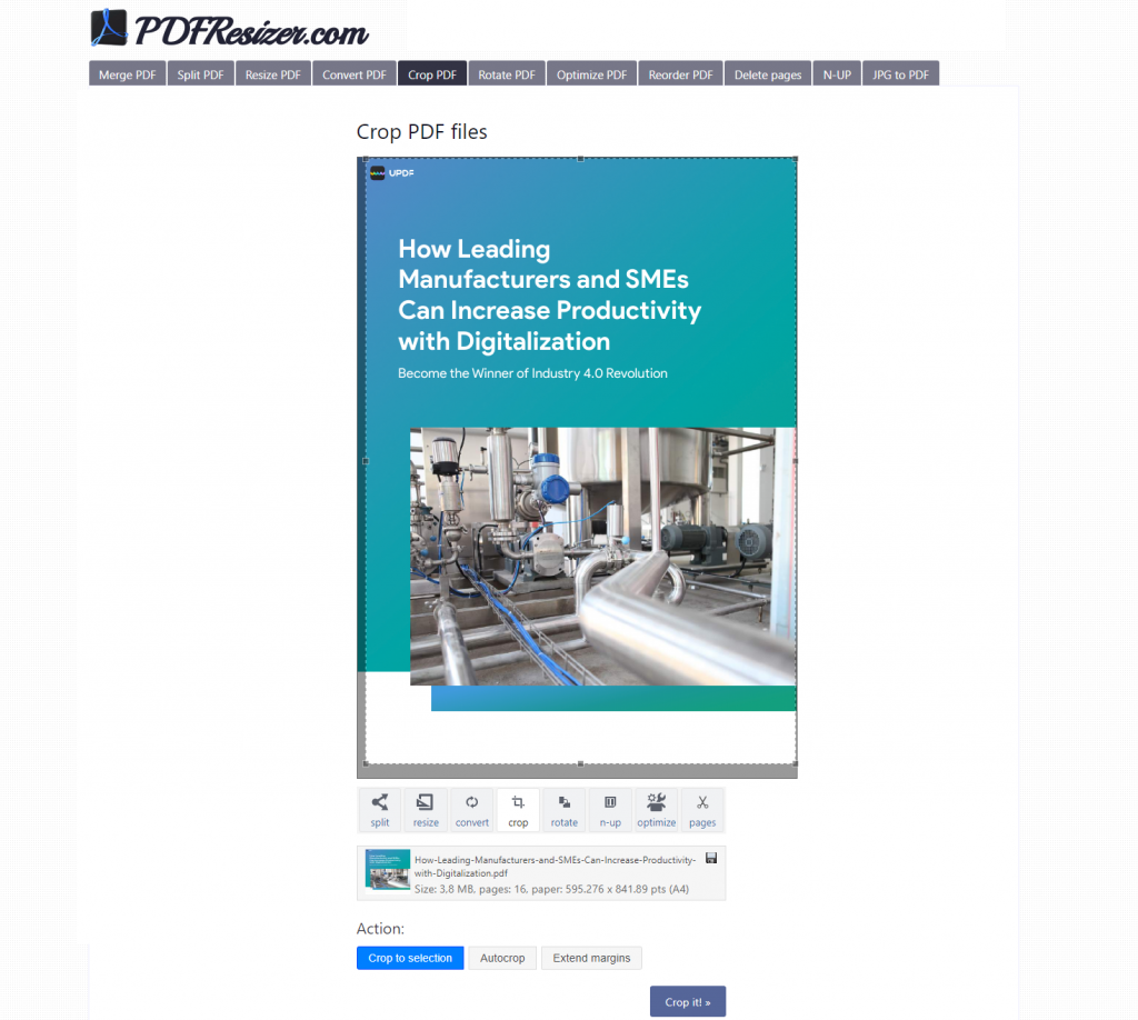 Top 5 PDF Cropper Online for Free You Need to Try | UPDF