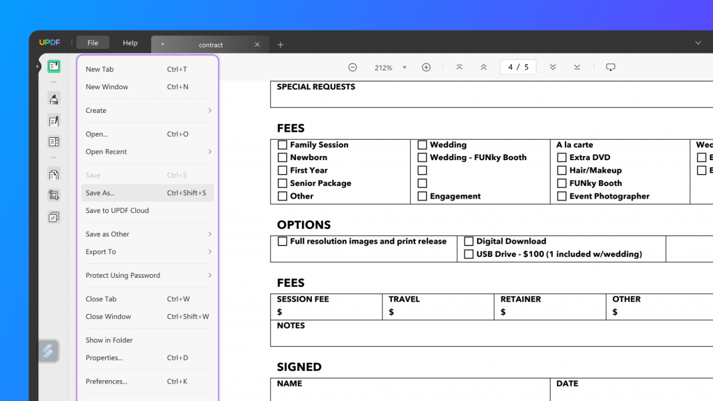 Create & Fill out PDF Forms on Windows with UPDF | User Guide