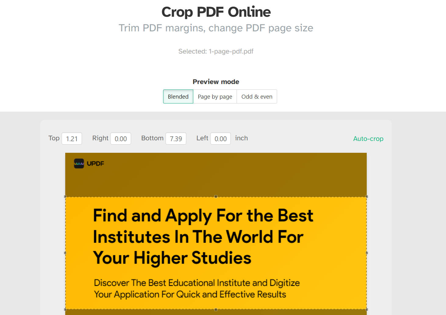 Top 5 PDF Cropper Online for Free You Need to Try | UPDF