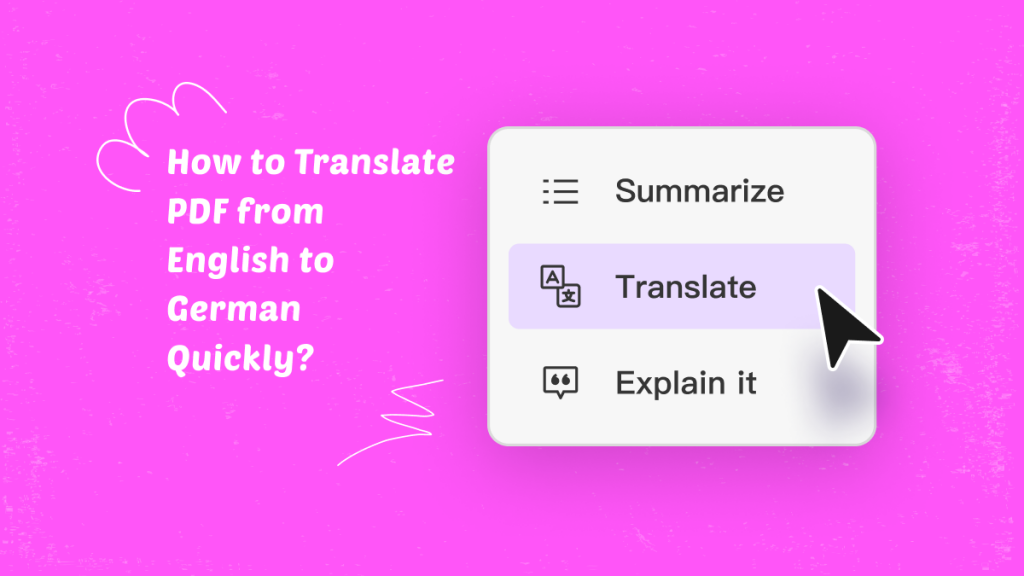 How to Translate PDF from English to German? (4 Tools) | [Official] UPDF
