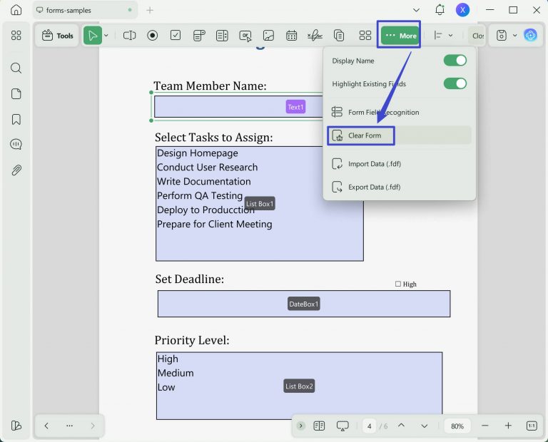 Clear PDF Form Data Quickly in 3 Steps - UPDF