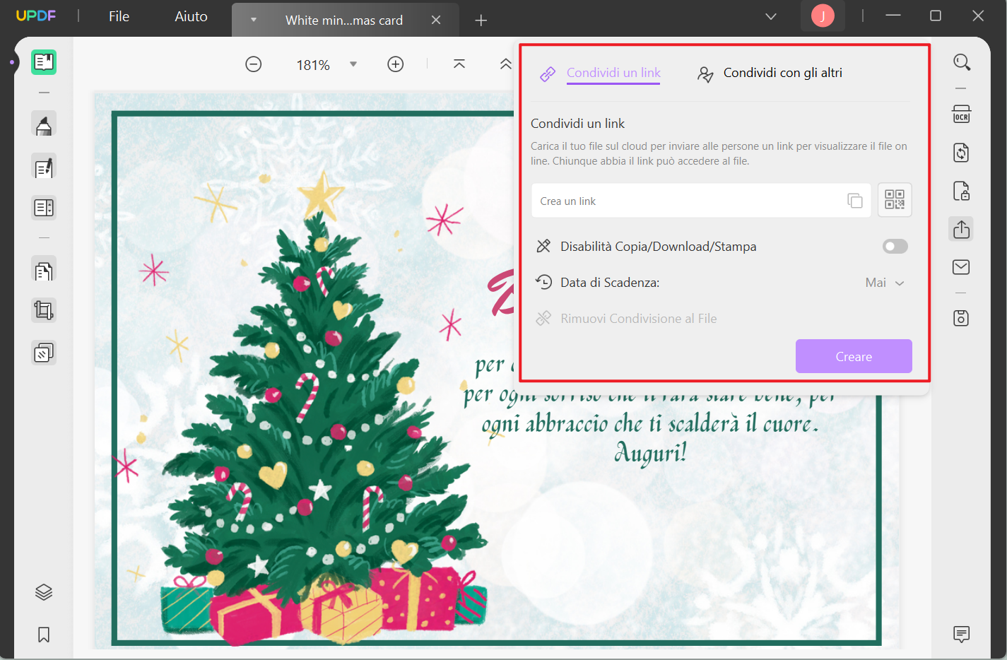 Condividere i file come link ed e-mail | UPDF