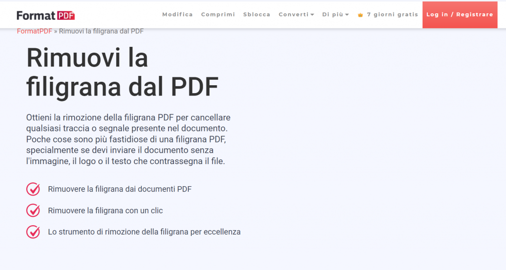 4 metodi per rimuovere filigrana da PDF | UPDF
