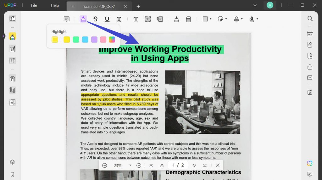 How to Highlight Scanned PDF? Simple & Effective! - UPDF