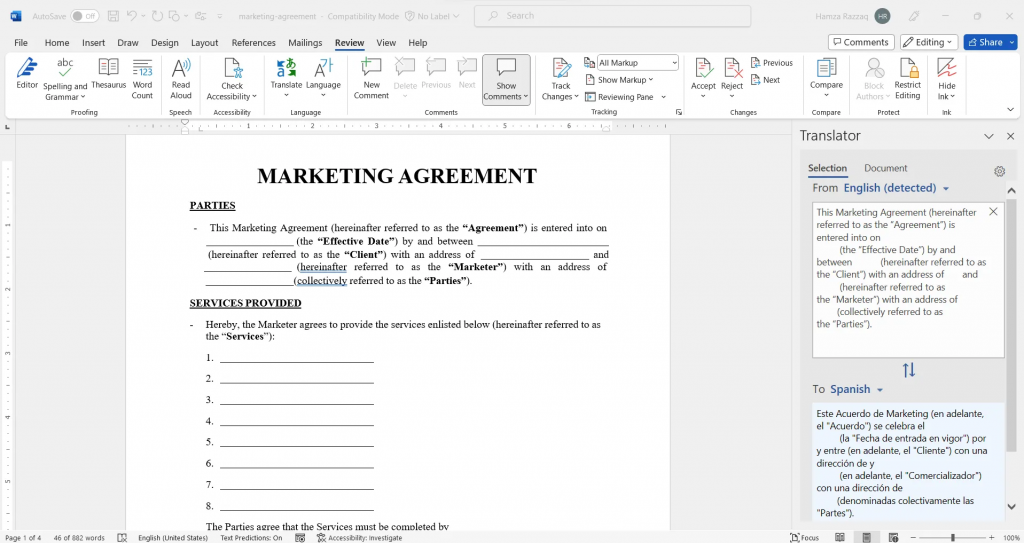 Traducir documento de inglés a español | UPDF
