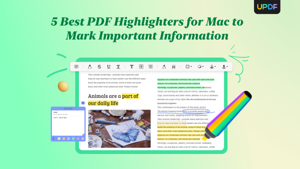 Top 4 PDF Highlighters Mac With Multiple Options | UPDF