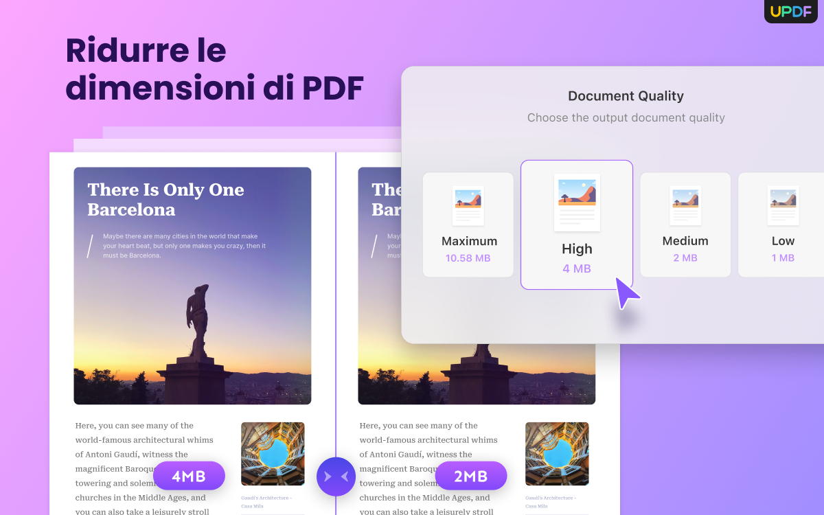 I 6 migliori ottimizzatori PDF gratuiti online e offline | UPDF