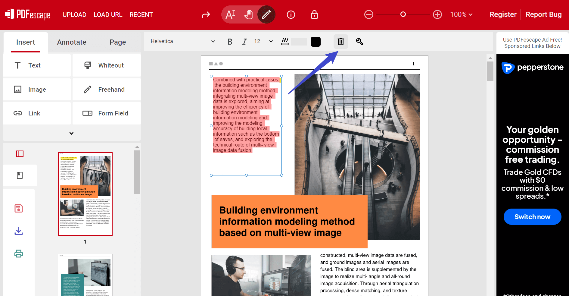 3 Best Online PDF Text Removal Tools in 2025 | UPDF