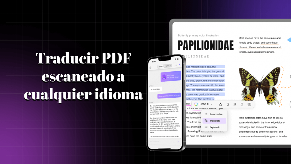 ¿Cómo traducir PDF scaneado? (Formas 100% viables) | UPDF