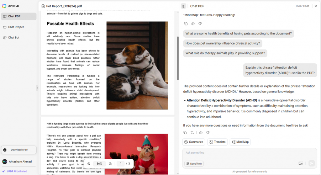 Chat with PDF: Summarize, Translate, and Explain PDFs - UPDF