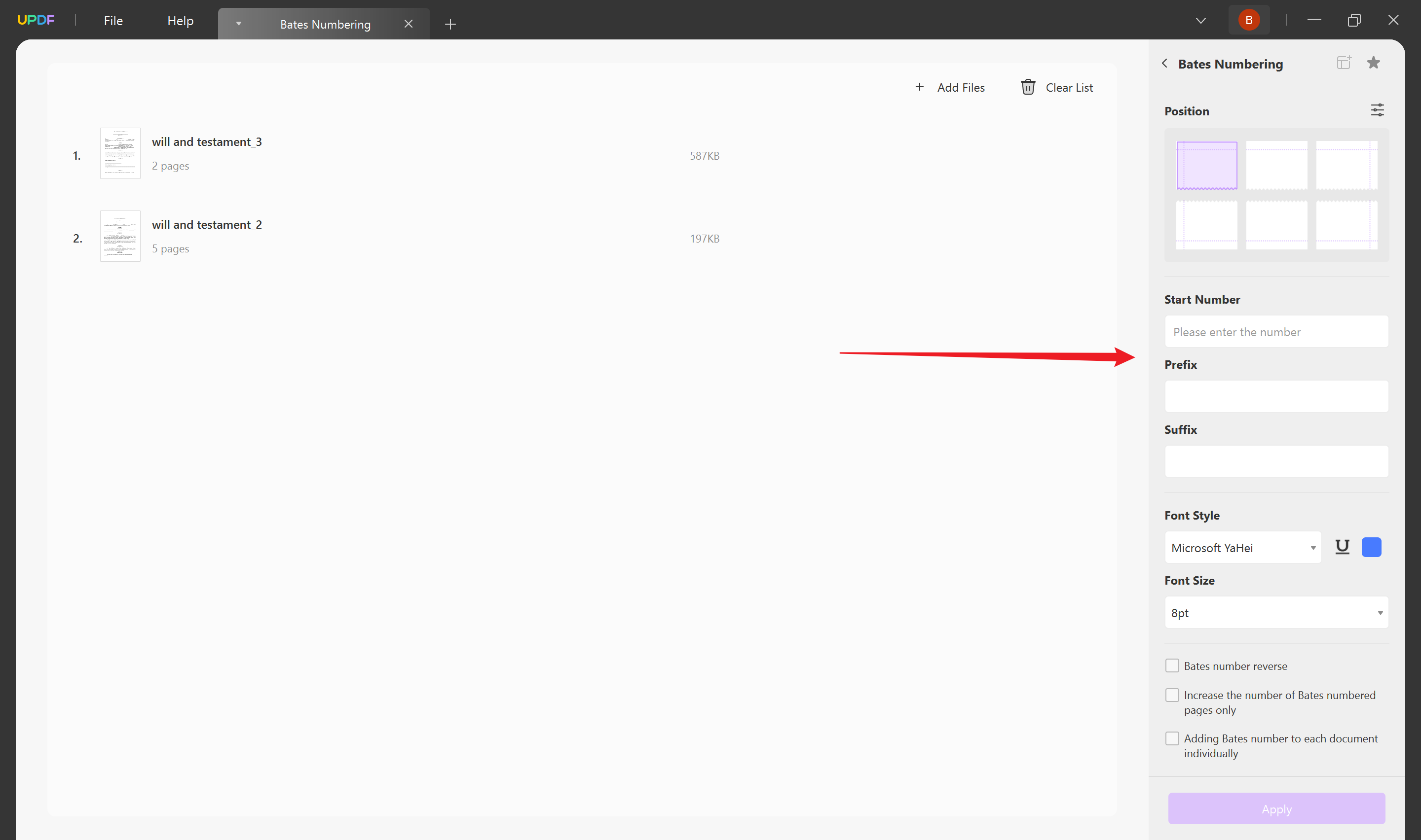 How to Bates Stamp in Adobe Acrobat Step-by-Step | UPDF