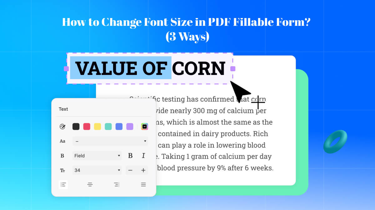 How To Change Font Size In PDF Fillable Form 3 Ways UPDF