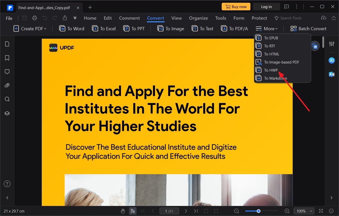 Convert PDF to HWP: Simple, Fast, Effective Methods - UPDF