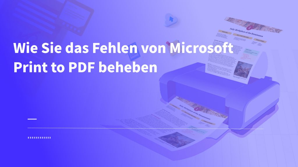 „Microsoft Print to PDF" fehlt auf Windows - Problemlösung | UPDF