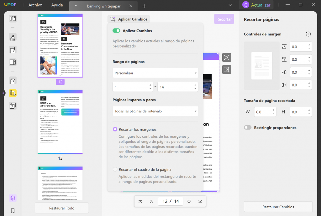 2 métodos fáciles para recortar PDF | UPDF