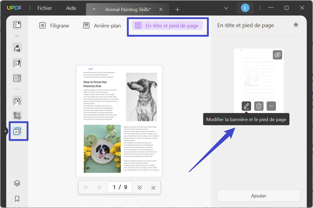 Modifier et supprimer les numéros de page d'un PDF | UPDF