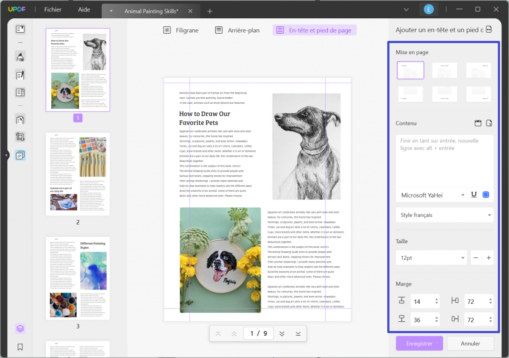 Modifier et supprimer les numéros de page d'un PDF | UPDF