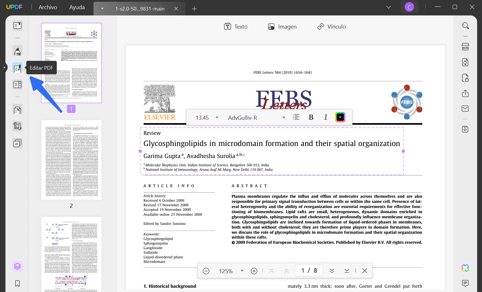 Cómo Cambiar el tipo y el tamaño de la Letra en PDF gratis