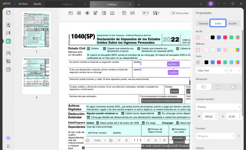 Cómo Cambiar el tipo y el tamaño de la Letra en PDF gratis