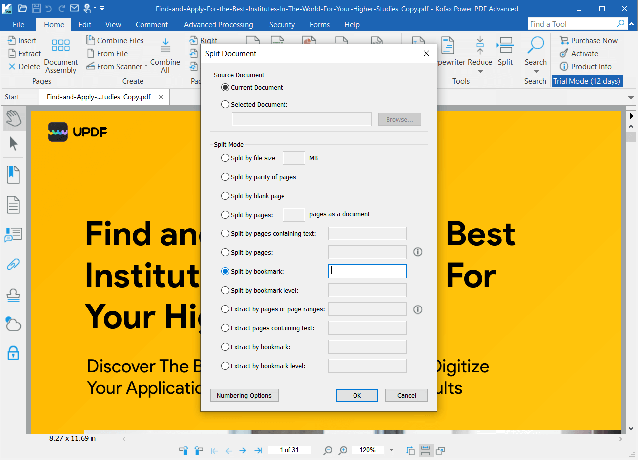 How to Split PDF by Bookmark (Top 5 Ways) | UPDF