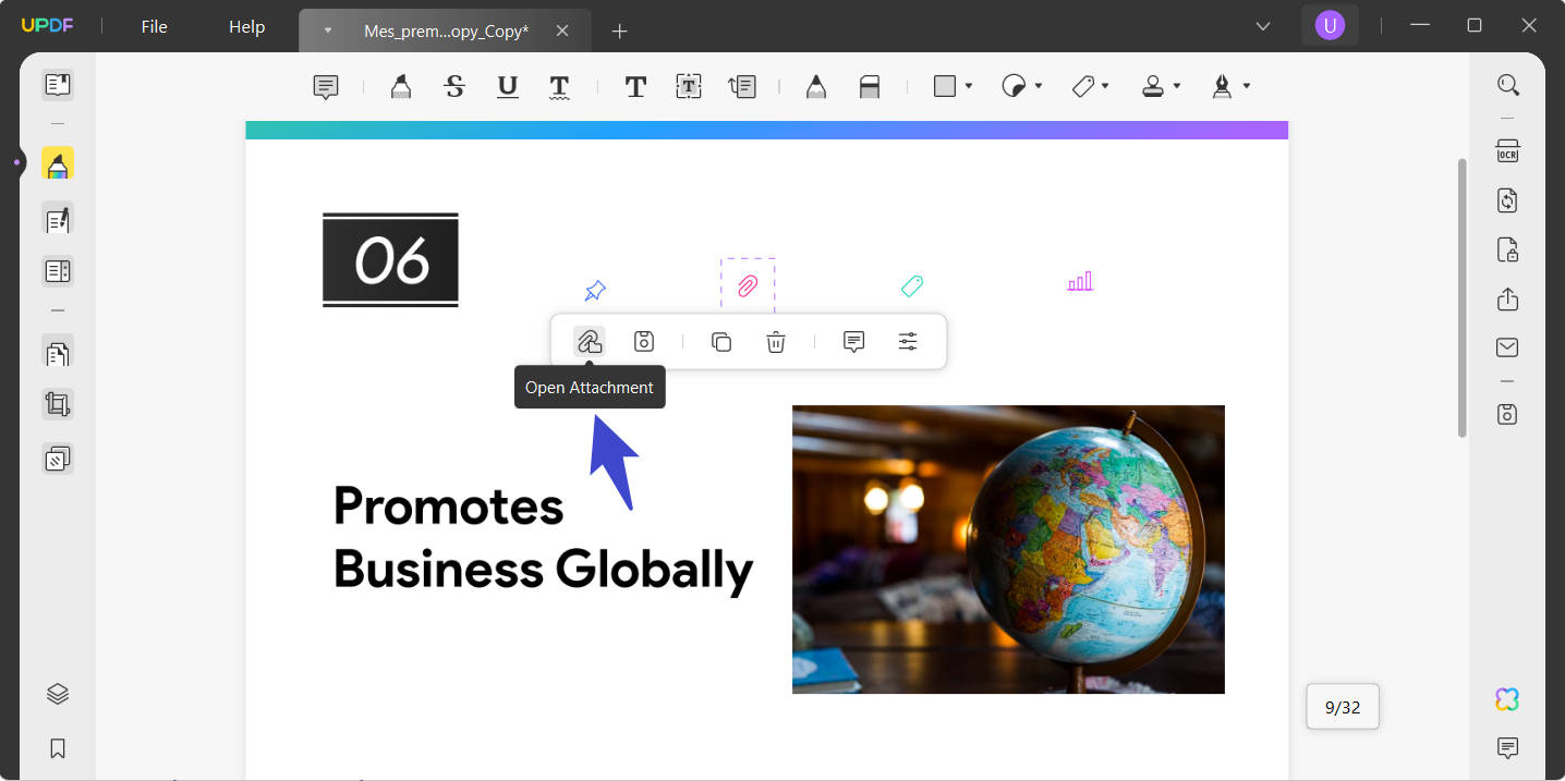 Two Easy Ways to Open Attachments in PDF Files - UPDF