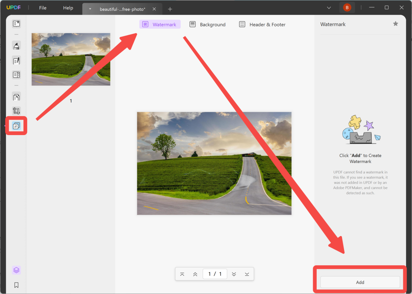 Add Watermark to Photos for Free with Different Tools | UPDF