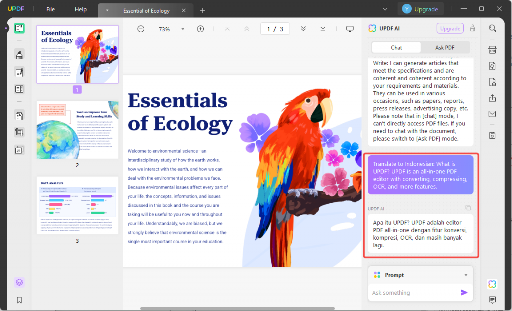 How to Translate PDF from English to Indonesia easily?| UPDF