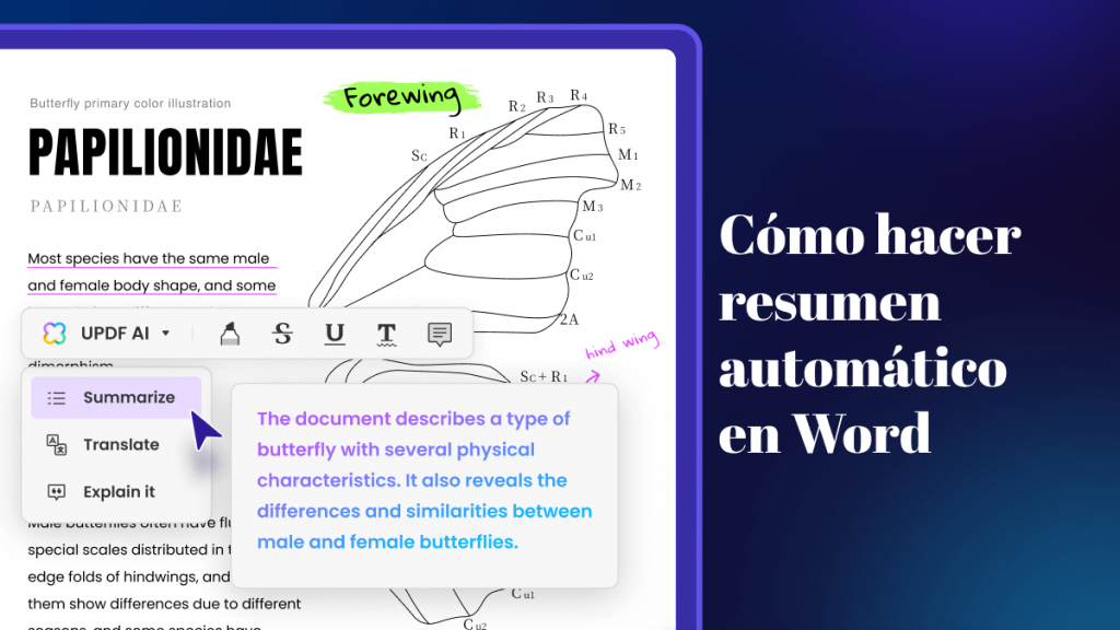La solución simple para hacer resumen automático en Word | UPDF