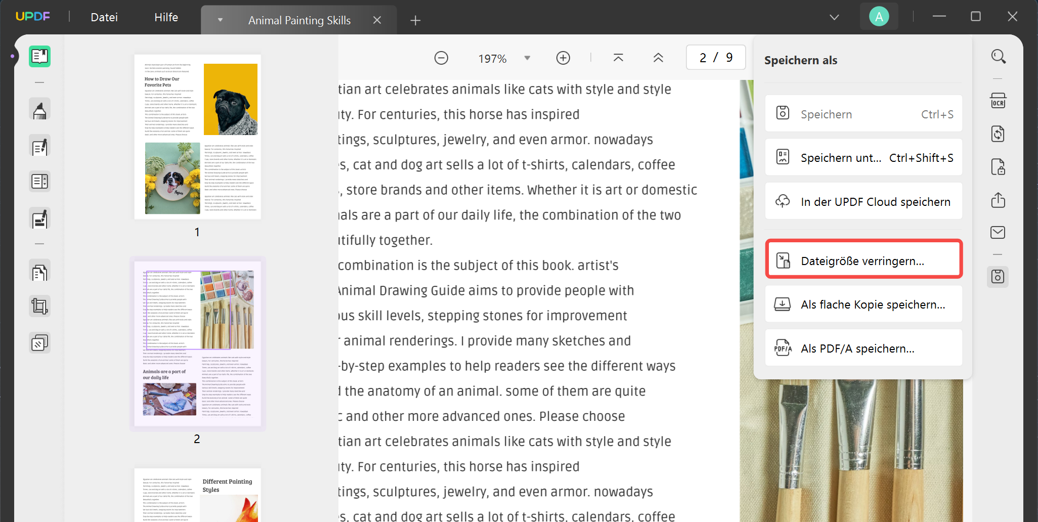 PDF mit Adobe PDF komprimieren: 4 schnelle Schritte | UPDF