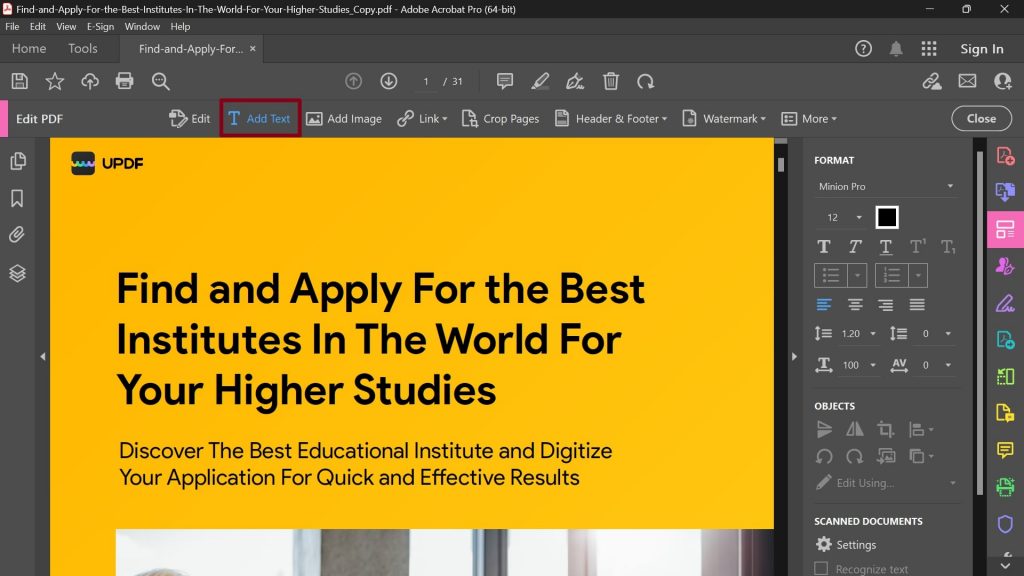 How to Add Text to PDF Effortlessly: Top 3 Methods | UPDF