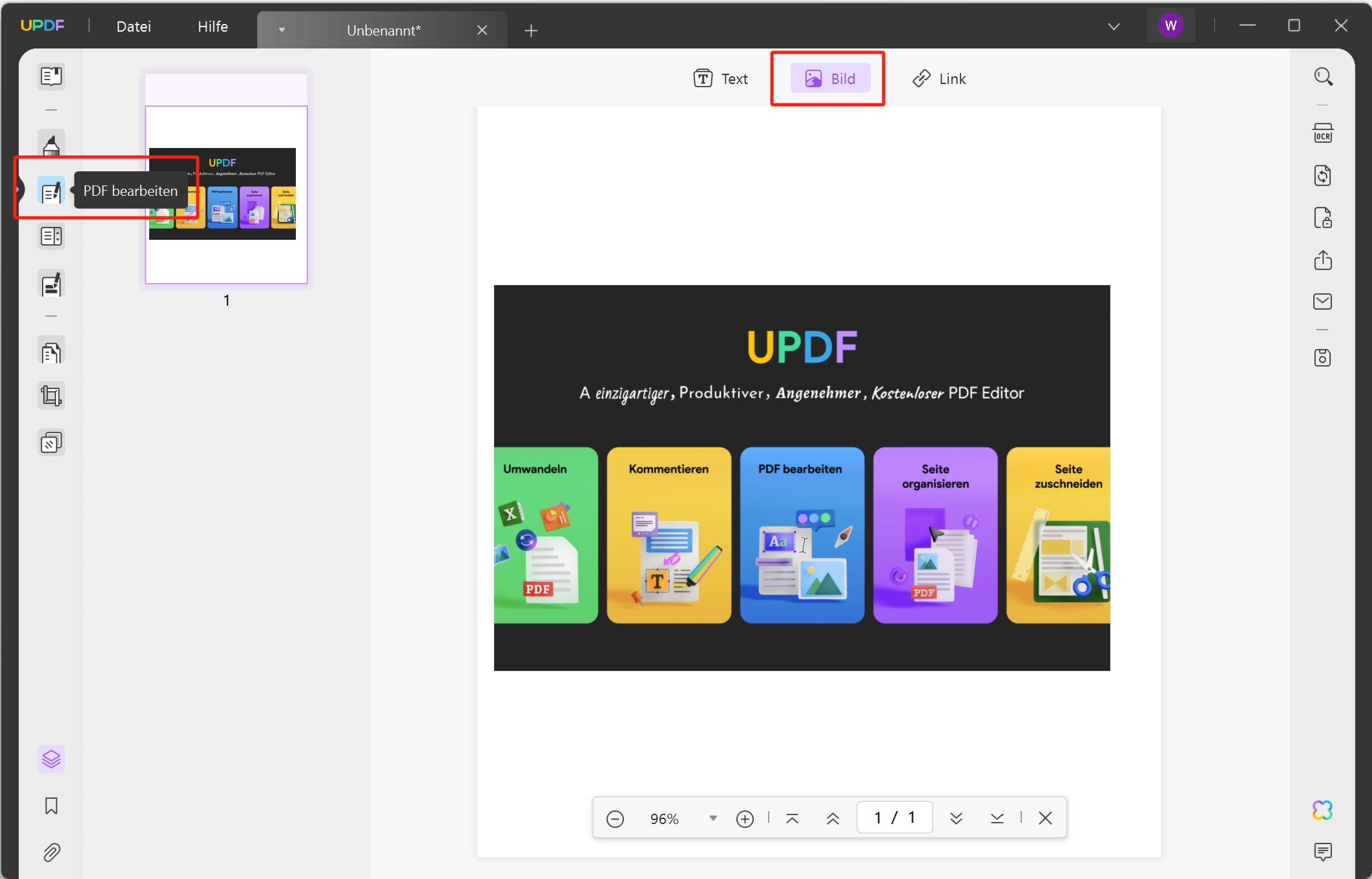 GIF in PDF einzubinden - 3 besten Möglichkeiten | UPDF