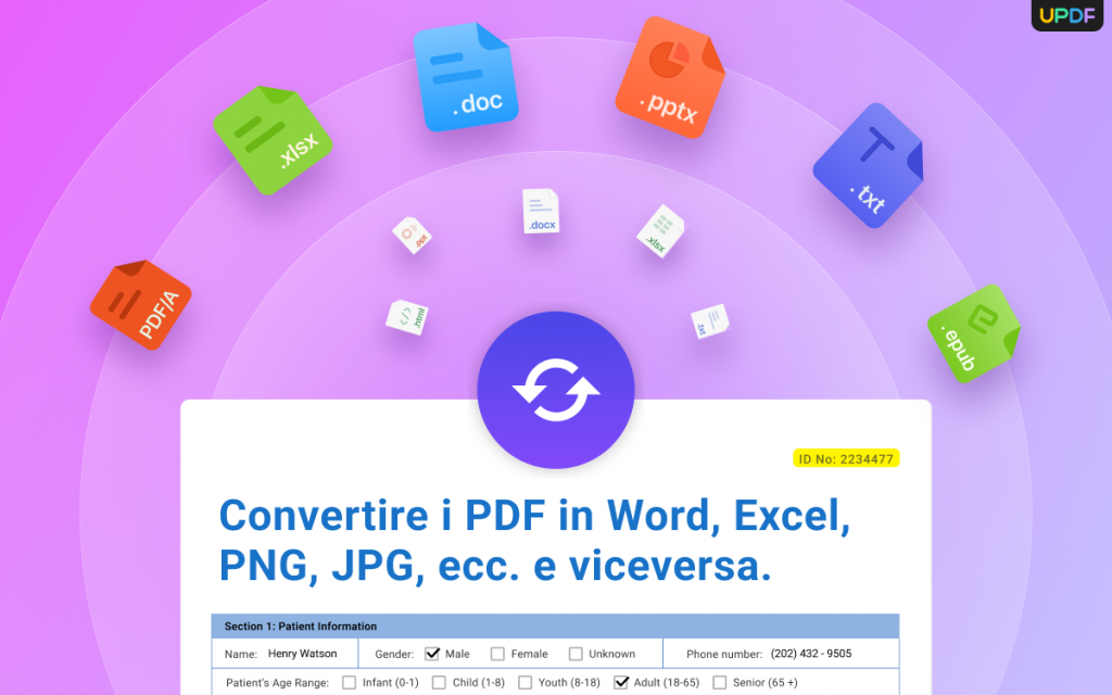 Convertire un PDF con UPDF su Windows | Guida Utente