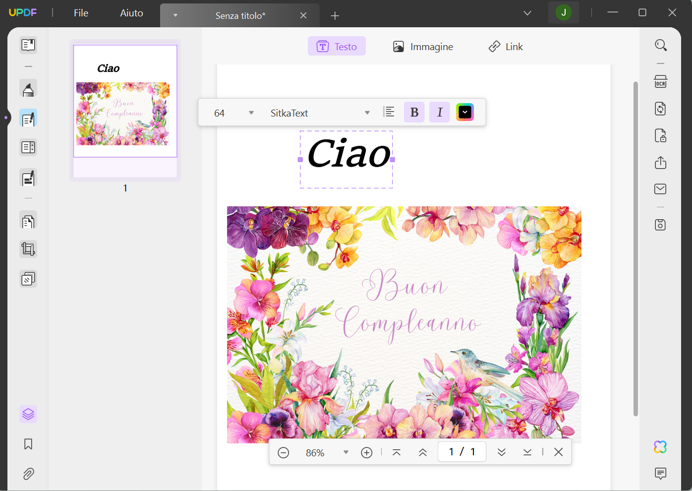 Creare rapidamente PDF su desktop e mobile | UPDF