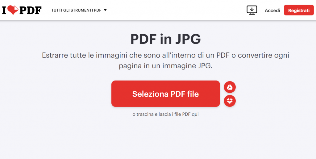 I 5 migliori convertitori da PDF a JPG online | UPDF