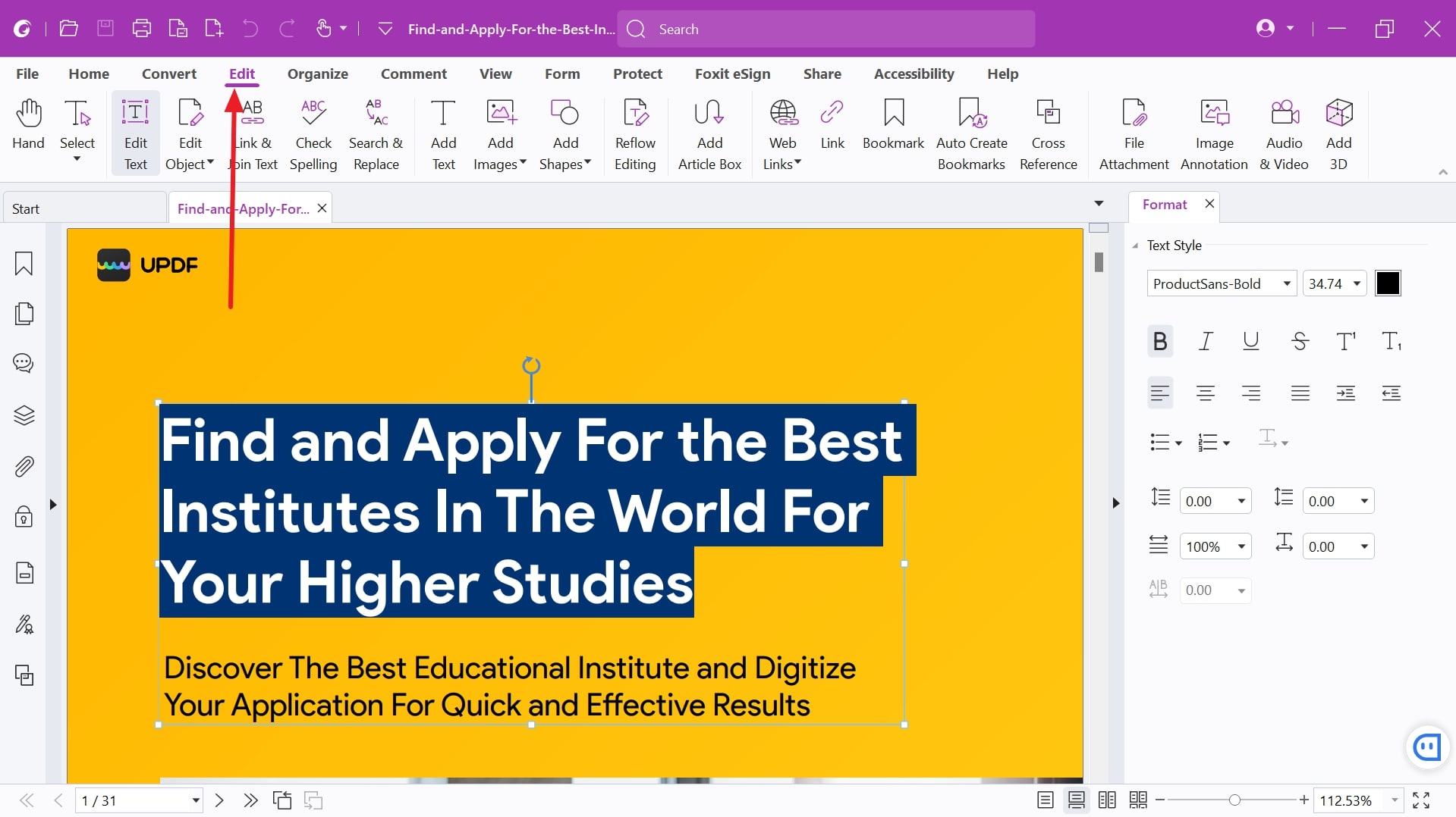 How to Edit PDF Files with Foxit and Its Alternative? | UPDF How to Edit PDF Files with Foxit and Its Alternative? | UPDF