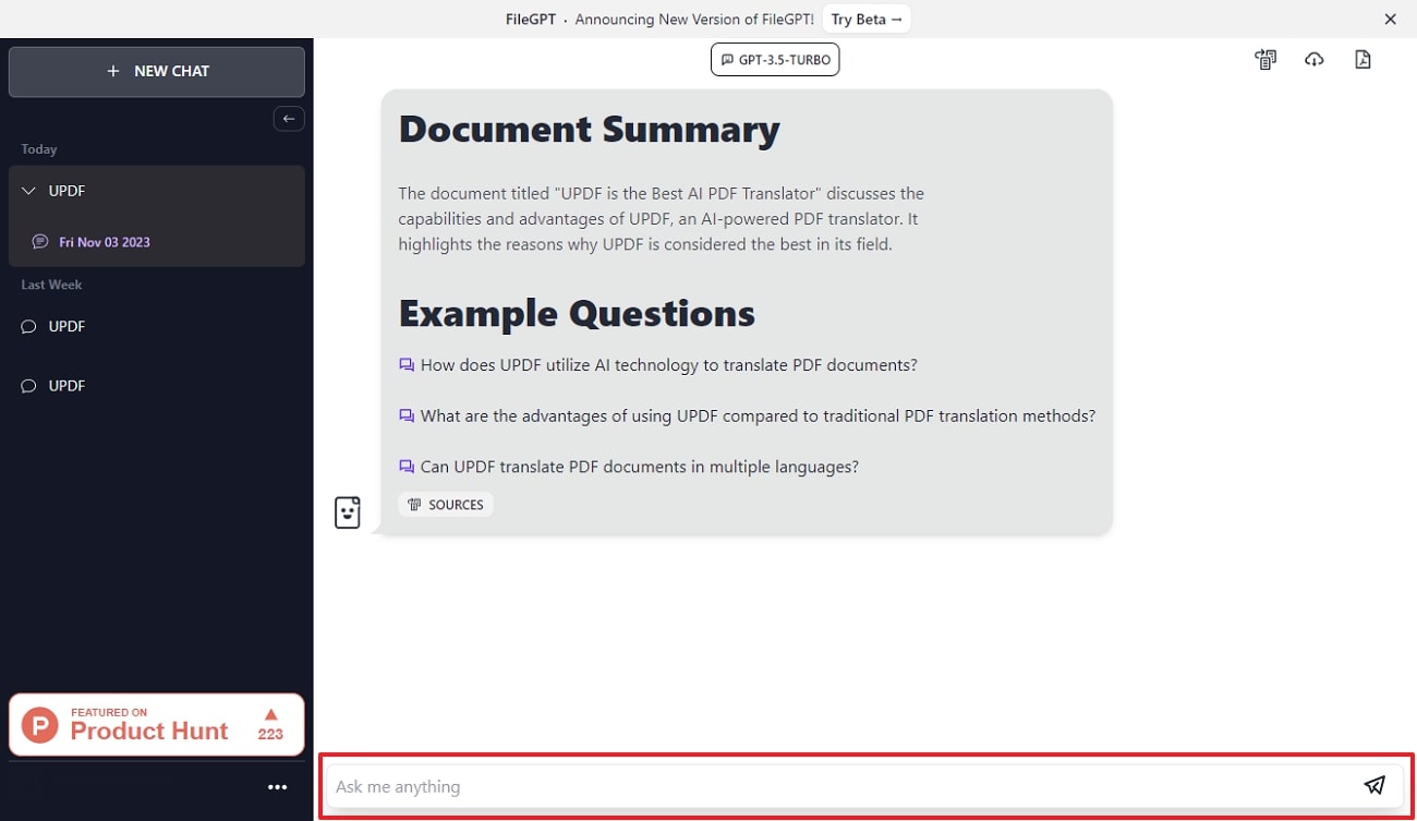 FileGPT - Features, Pricing, Pros, Cons & Alternative | UPDF