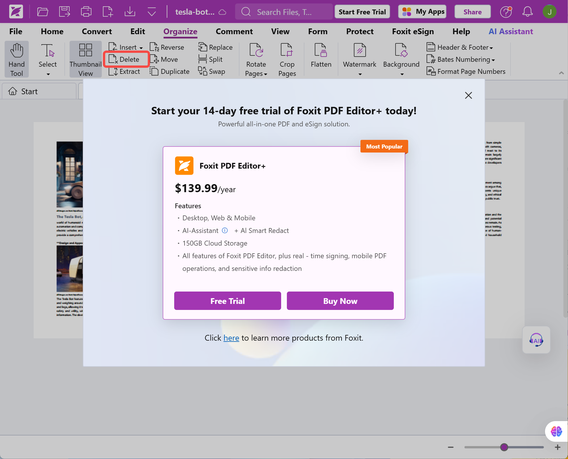 Delete Pages in Foxit Using Online & Offline Methods | UPDF