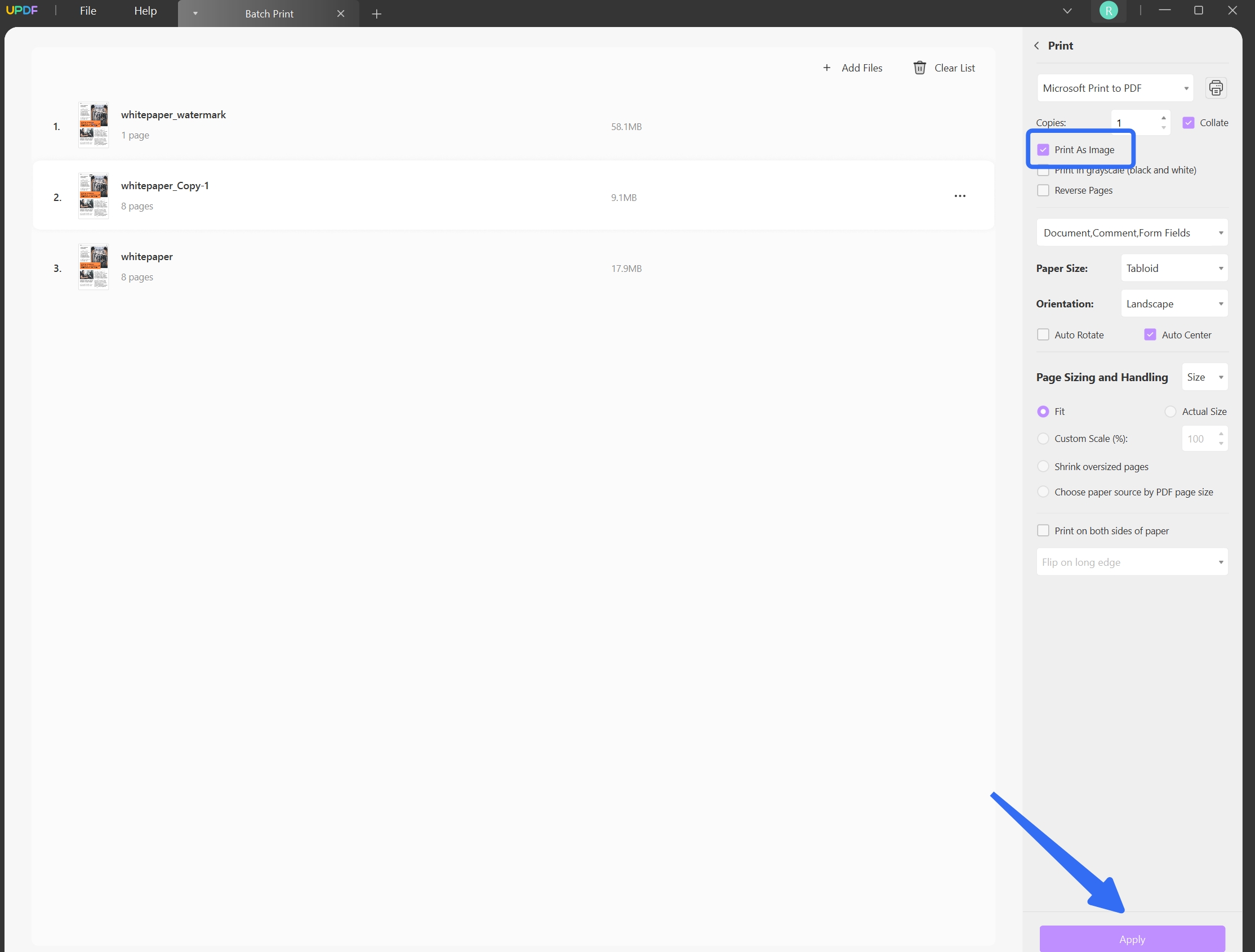 How to Print PDF As Image? (3 Ways) | UPDF