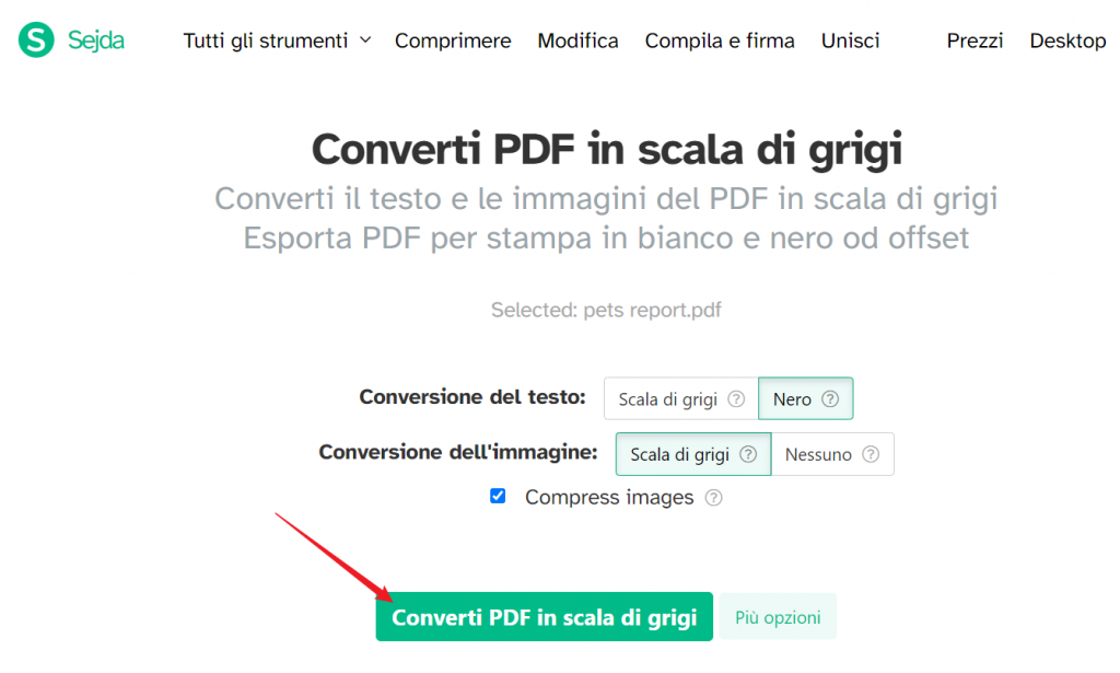 Convertire PDF in bianco e nero con 3 modi | UPDF