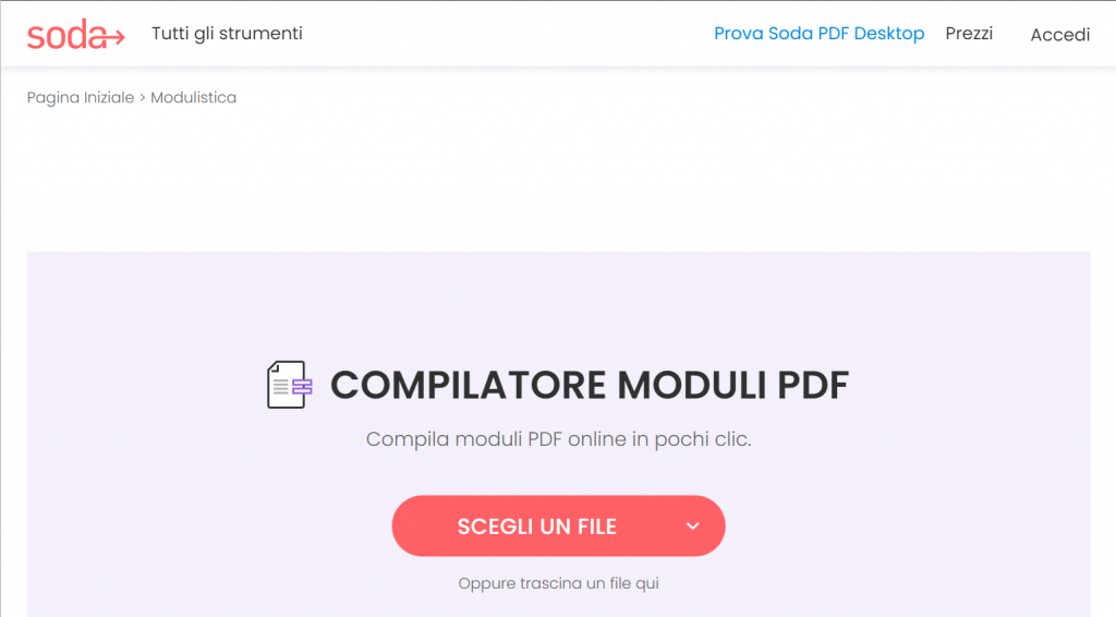 Creare PDF compilabile online e offline | UPDF