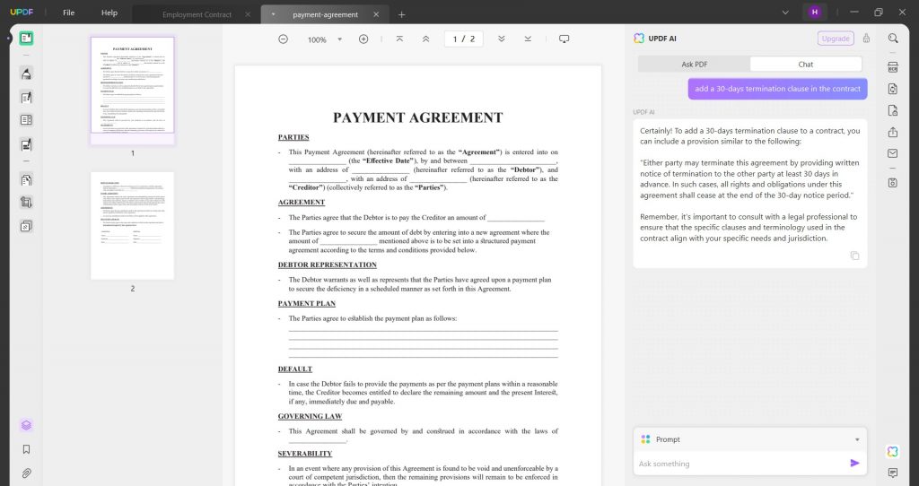 Contact AI: A Thorough Look & Best AI Contract Tools | UPDF