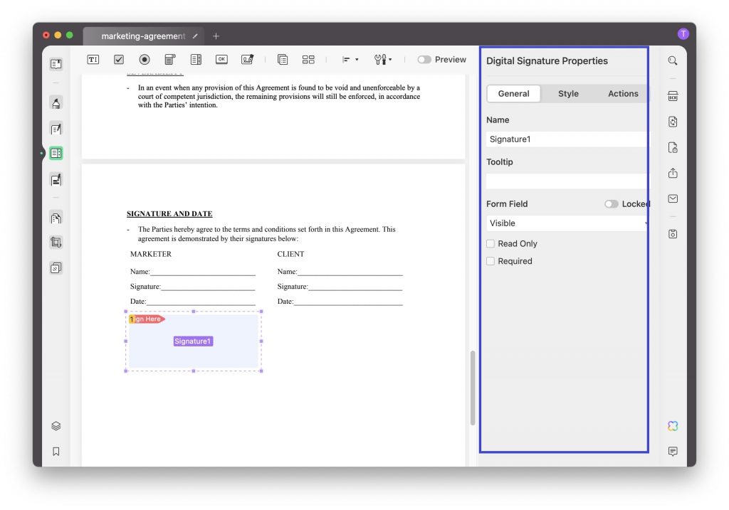 Sign PDF with UPDF for Mac | User Guide