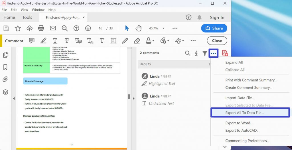 How to Export Comments from PDF with the Best Methods | UPDF