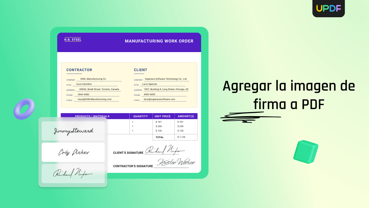 3 Formas sencillas de agregar firma de imagen a PDF | UPDF